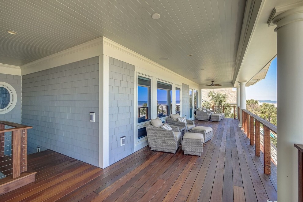 Ocean Front Custom Home - Transitional - Deck - Atlanta - by Bunting ...