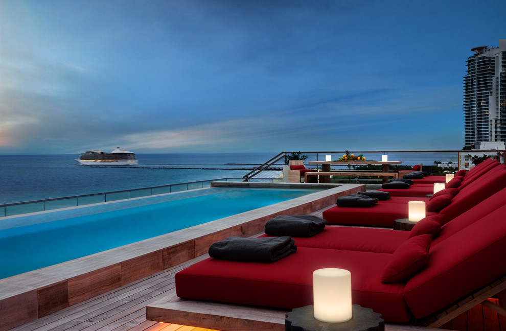 Ocean Penthouse, South Beach Miami Terrace - Contemporary - Deck ...