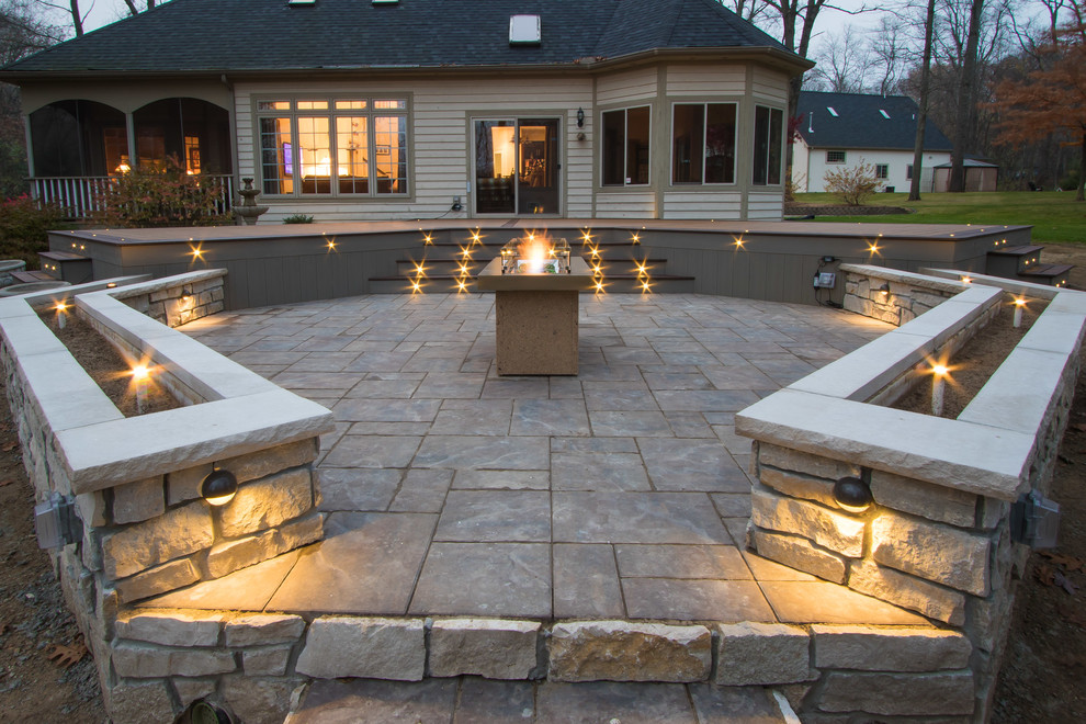 Octagon Paver Deck at Glade Trail - Transitional - Patio - Grand Rapids ...