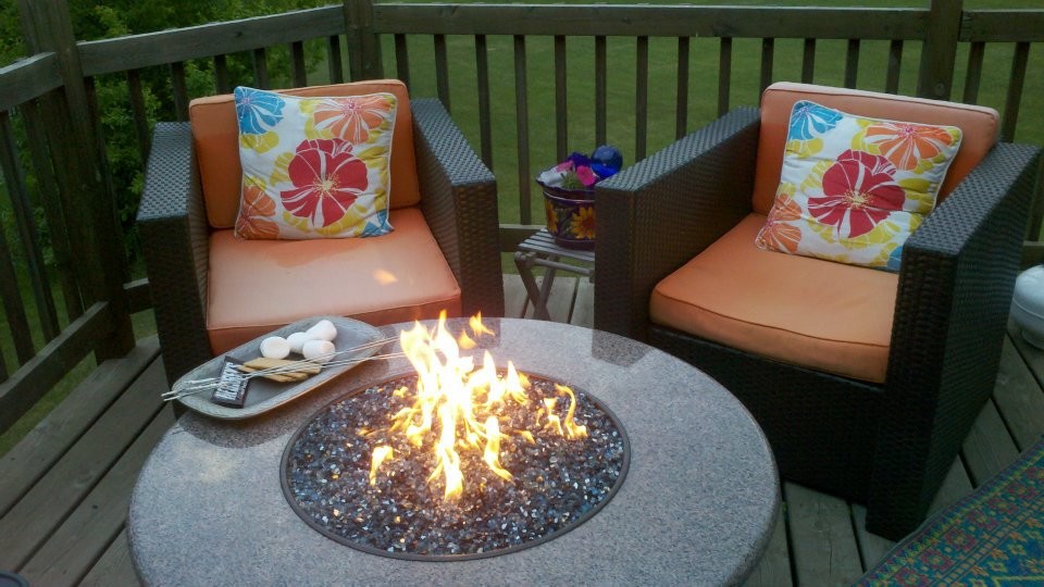Oriflamme Fire Table - Traditional - Deck - Denver - by All Backyard ...