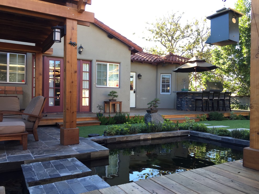 Outdoor Kitchen BBQ - Asian - Deck - Los Angeles - by Creative Zen, Inc ...