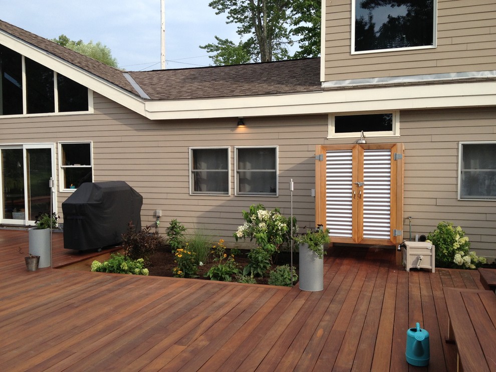 Outdoor shower - Modern - Deck - Boston - by Erin Robertson Landscape ...