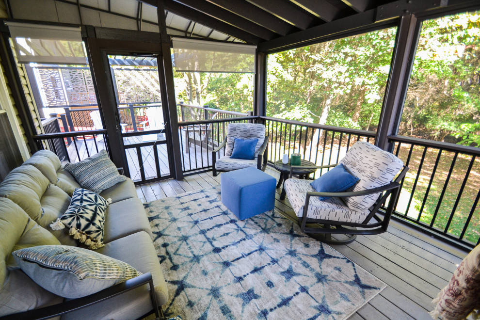 Pagoda Inspired Pergola, Deck and Sunroom in Sterling, VA - Asian ...