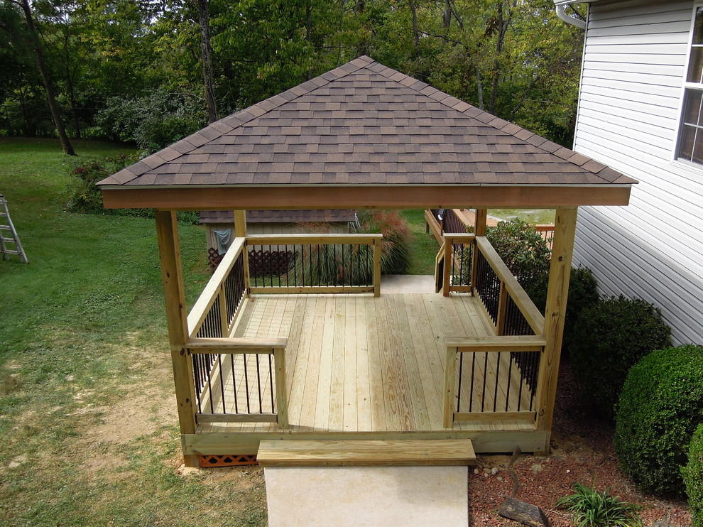 Pagoda Style Deck w/Pyramid Roof, Alexandria KY area - Modern - Deck ...