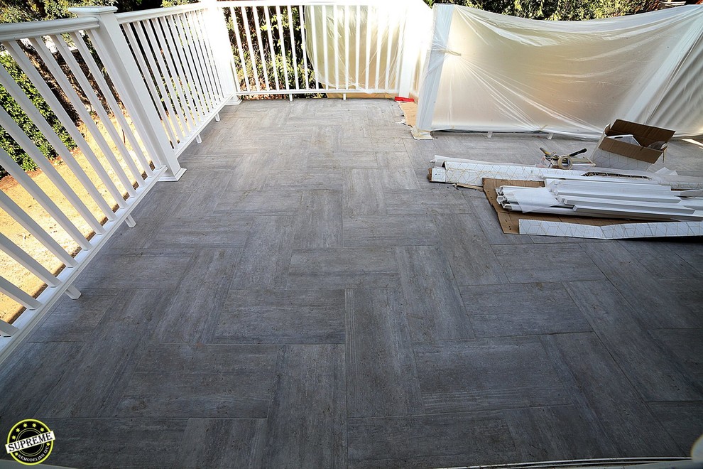 Patio Deck of an ADU Above a Garage in Glendale CA - Modern - Deck ...