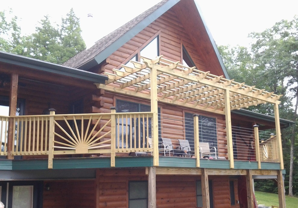 Pergola & Stainless Steel Cable Railing System - Modern - Deck - Boston ...