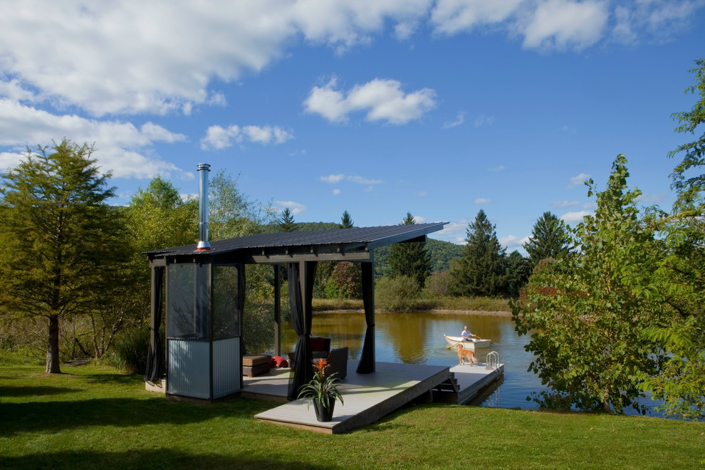 Pond Swing and Pond House - Contemporary - Deck - DC Metro - by Ann ...