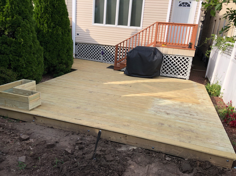 Pressure Treated Wood Deck Renovation - Deck - New York - by Liberty ...