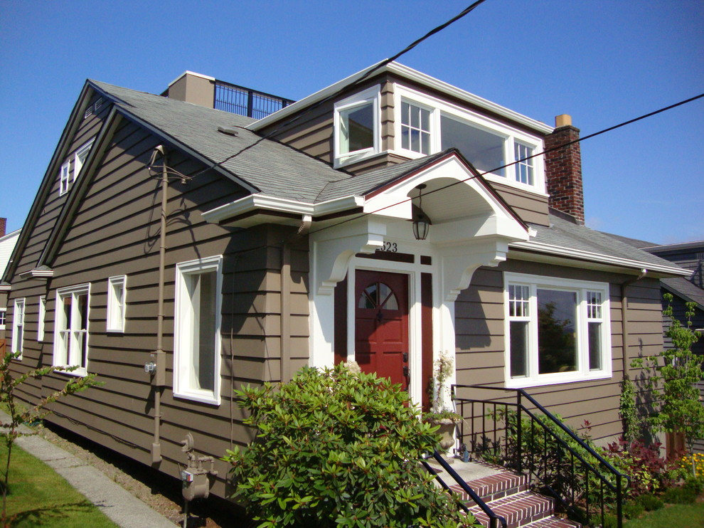 Queen Anne Rooftop Deck and Dormer Addition - Transitional - Deck ...