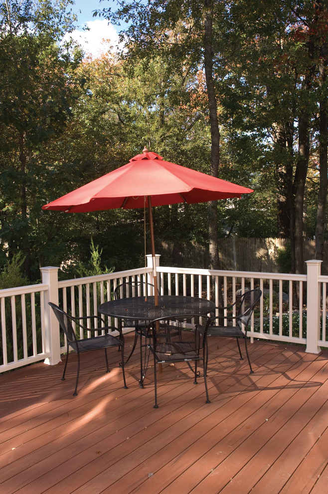 Radiance Rail with Azek Redland Rose Decking - Traditional - Deck ...