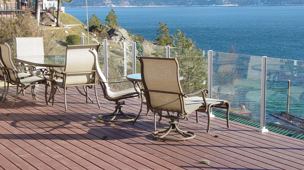 Rail-less glass - Modern - Deck - Seattle - by Arrow Contracting ...
