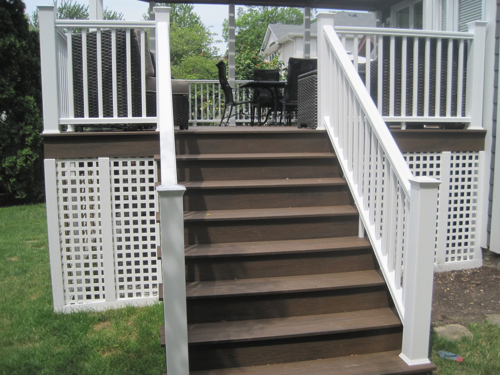 Raised Composite Deck - Contemporary - Deck - Chicago - by Unique Deck ...