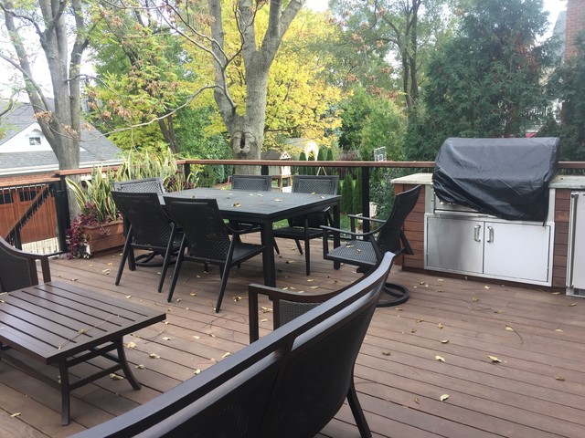 Raised deck and floating stairway - Modern - Deck - Chicago - by Bryan ...
