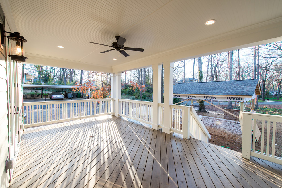 Rear Covered Porch - Arts & Crafts - Terrace - Charlotte - by Pike ...