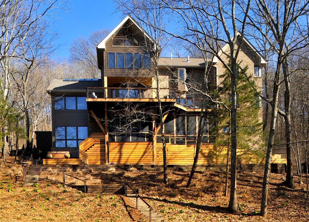 Rear Elevation & Decks - Transitional - Terrace - Nashville - by Forte ...