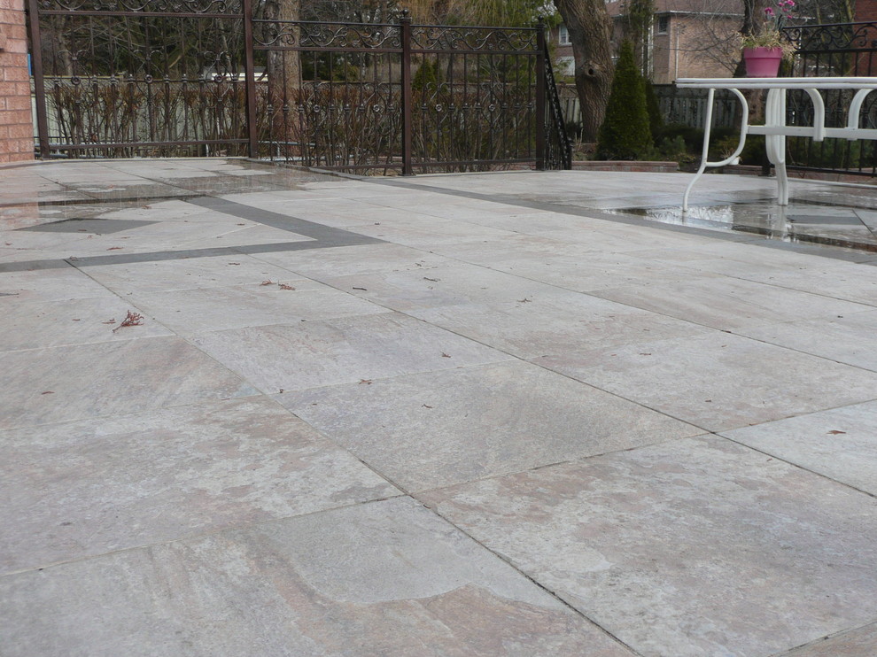 Refacing old deck with TI-Proboard & tiles - Traditional - Deck ...