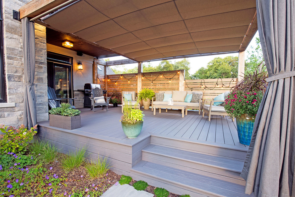 Retractable Shade, Waterloo - Classique - Terrasse en Bois - Toronto ...