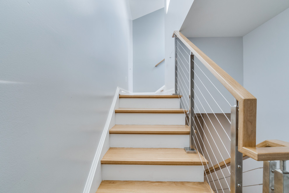 Roof Deck on Historic Row House - Contemporary - Staircase - DC Metro ...