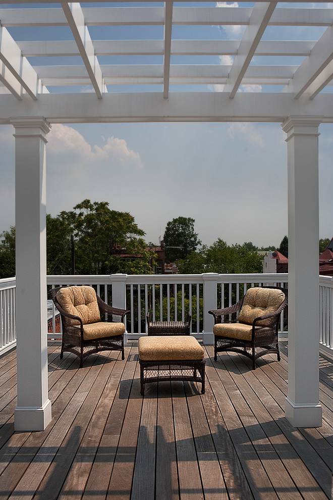 Roof deck with pergola - Traditional - Terrace - DC Metro - by ...
