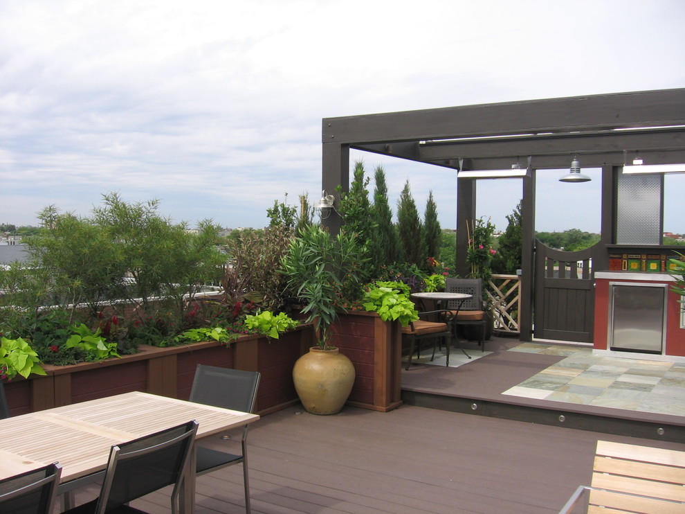 Roof Top Deck Spaces - Eclectic - Deck - Chicago - by JW LANDSCAPES LLC ...