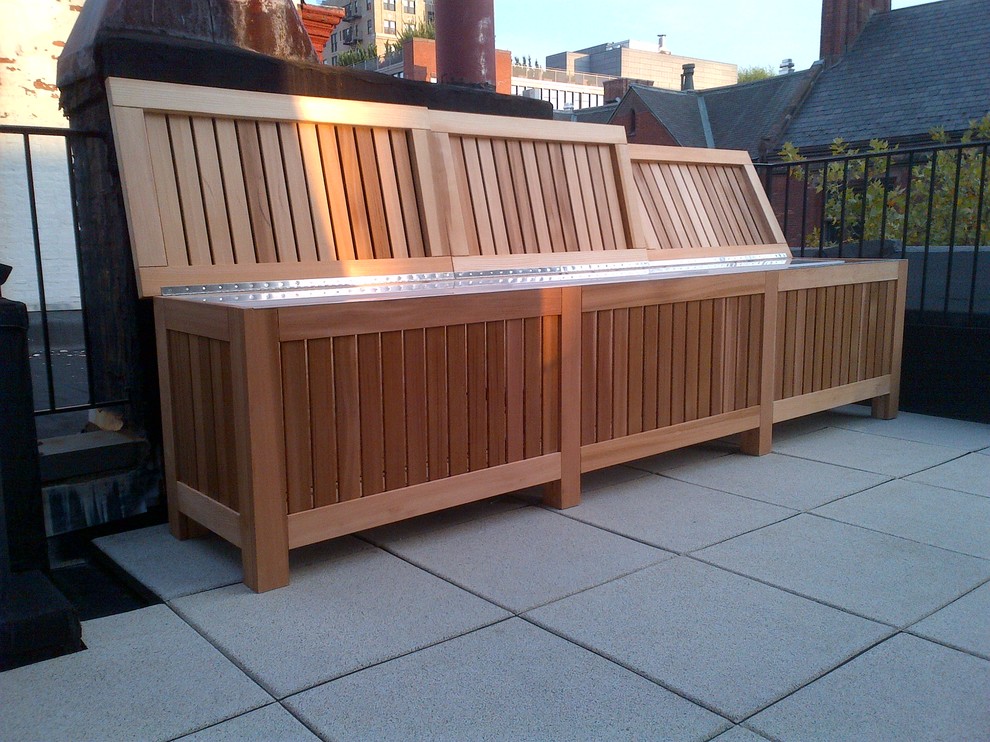 Rooftop storage/outdoor table - Rustic - Deck - New York - by Ram ...