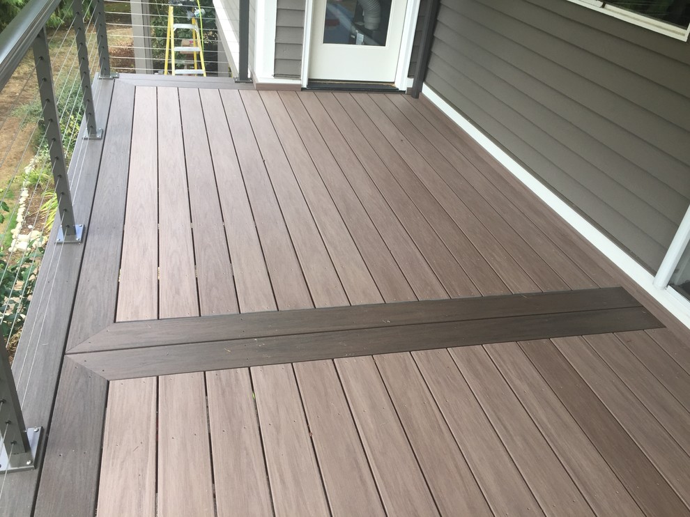 Sammamish custom deck using Wolf decking - Contemporary - Deck ...