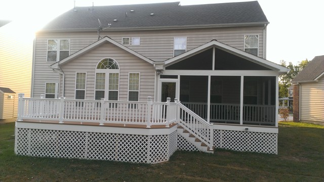 Screened Porch - Traditional - Terrace - Baltimore - by Fence and Deck ...
