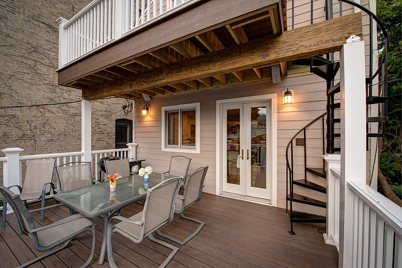 Sheffield Double Deck Remodel - Craftsman - Deck - Chicago - by User ...