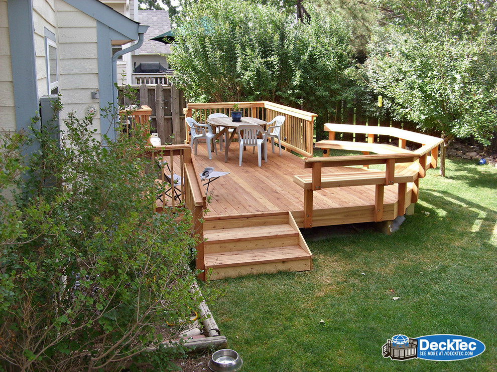 Simple Traditional Wood Deck Design - Traditional - Deck - Denver - by ...