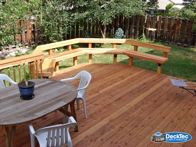 Simple Traditional Wood Deck Design - Traditional - Deck - Denver - by ...