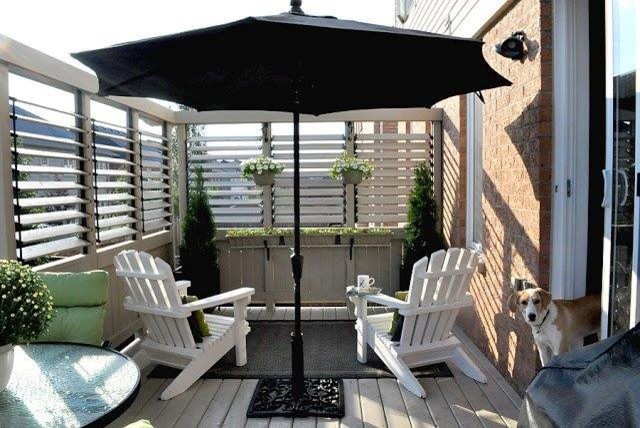 Small Cozy Deck using FLEX•fence - Beach Style - Deck - Toronto - by ...