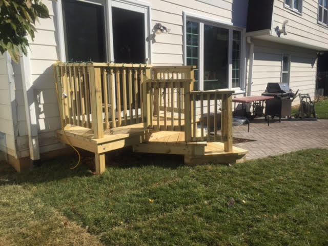 Small Patio Deck & Stairs - Traditional - Deck - DC Metro - by Robert ...