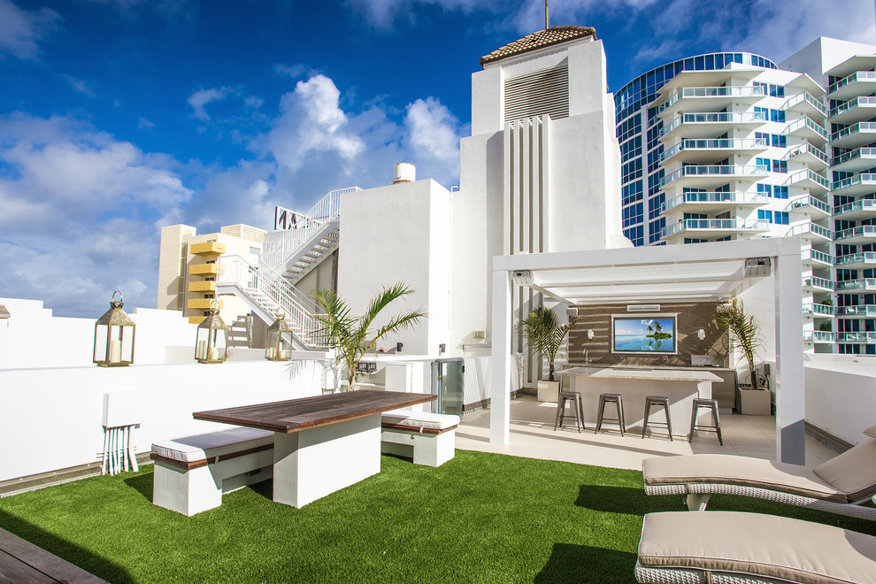 South Beach Penthouse - Rooftop Terrace - Modern - Deck - Miami - by ...