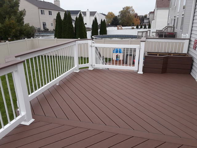 Spacious Timbertech Deck by Lockport, IL Timbertech Deck Builder ...
