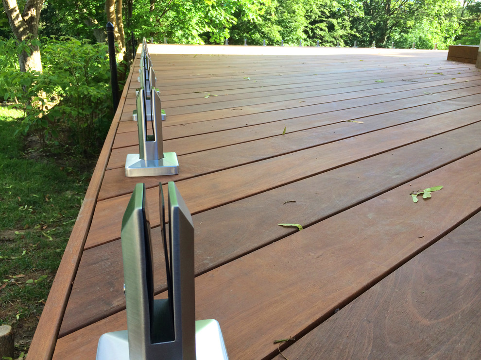 Stainless Steel and Glass Railings - 105 - Contemporary - Deck ...