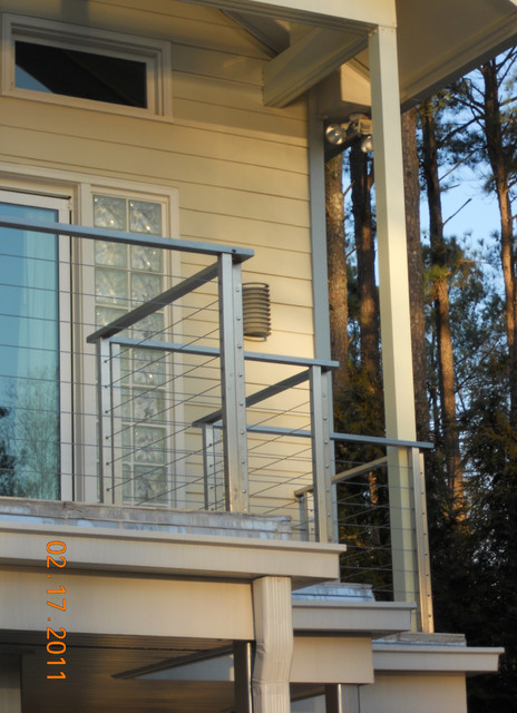 Stainless Steel Cable Railing - Rectangle Top Tube (Exterior) - Terrace ...