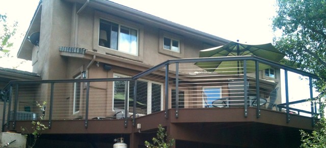 Steel Cable Railing Kit - Contemporary - Deck - San Diego - by San ...