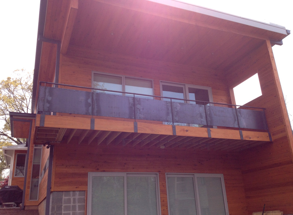 Steel Panel Railing - Modern - Deck - Atlanta - by User | Houzz
