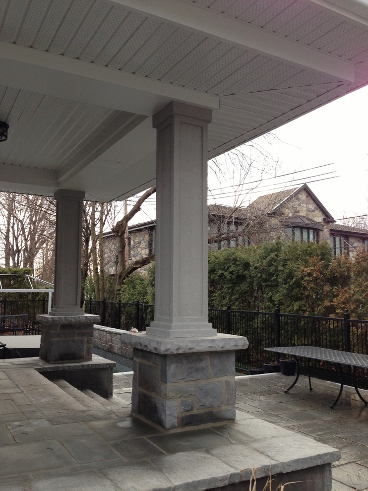 Stone Canopy - Traditional - Deck - Montreal - by AFCON Construction ...