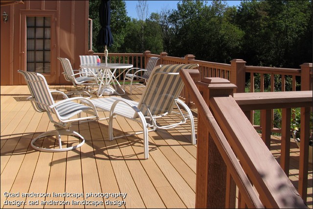 Tea House Retreat - Overlook Deck. Minnesota Deck Design. - Traditional ...