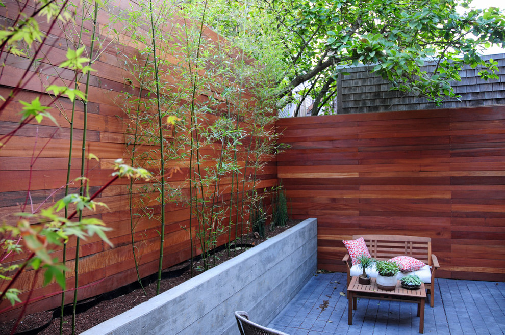 Teak Fence - Contemporary - Deck - San Francisco - by Kwan Design ...