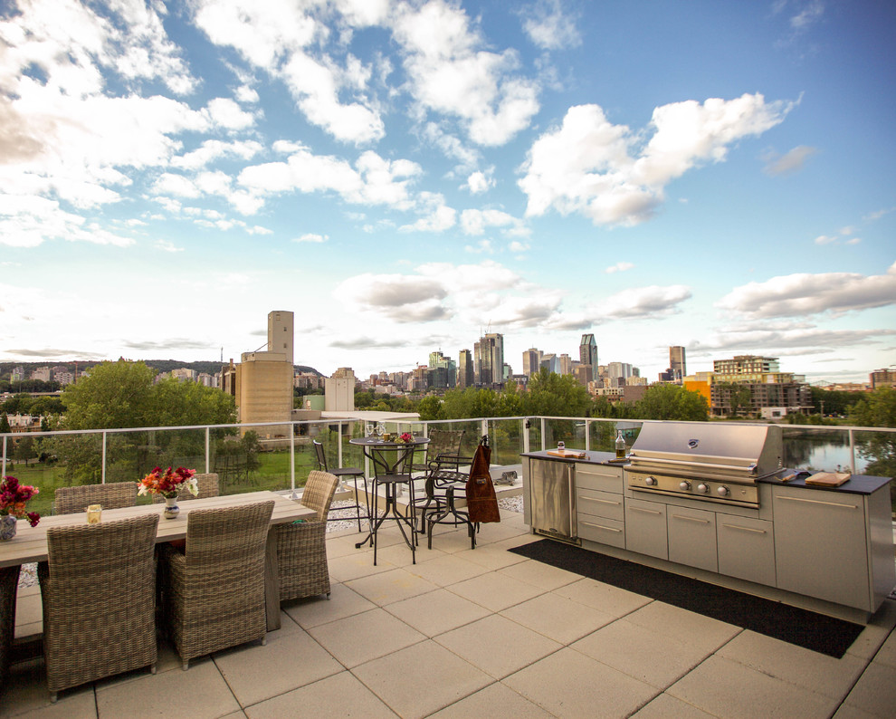 The Rooftop - Contemporary - Deck - Montreal - by Urban Bonfire | Houzz