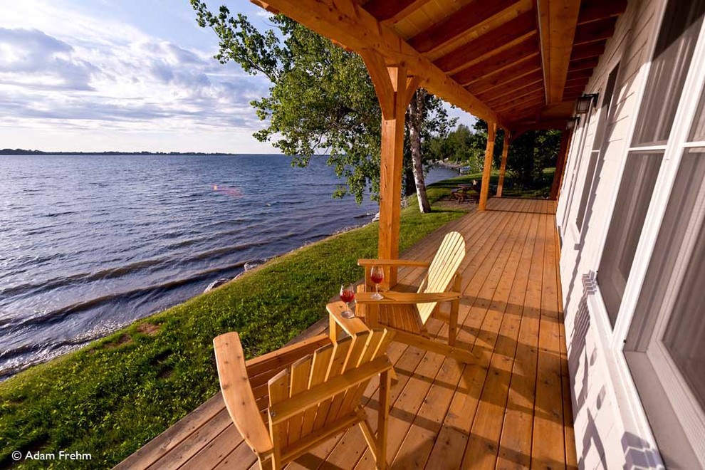 Timber Frame Cottage - Craftsman - Deck - Burlington - by Cedar Ledge ...