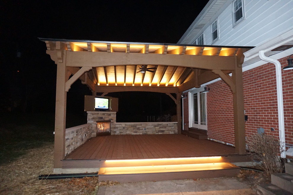 Timber Frame Covered Patio - Deck - Other - by Zengel Group | Houzz