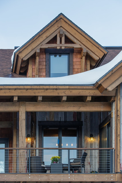 TIMBER FRAME HOME STEAMBOAT SPRINGS, CO - Rustic - Terrace - Denver ...