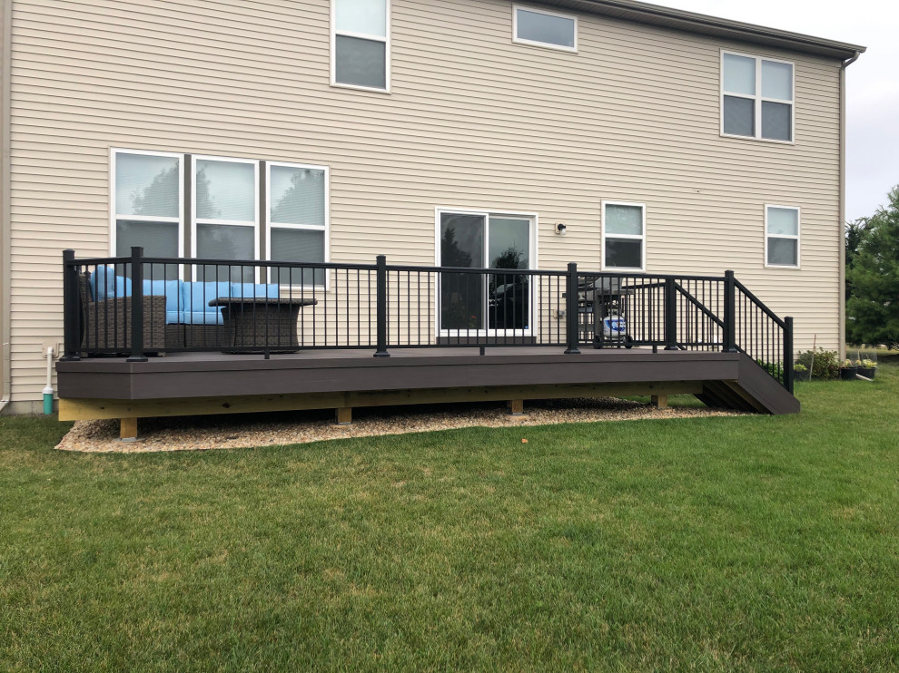 TimberTech Dark Hickory Deck in Geneva, IL - Traditional - Deck ...