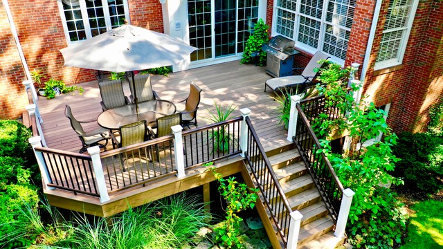 Timbertech Deck - Traditional - Deck - Chicago - by Carpentry with ...