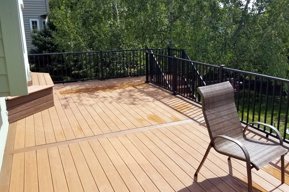 Timbertech Deck with Custom Bench - Deck - Other - by Deck & Drive ...