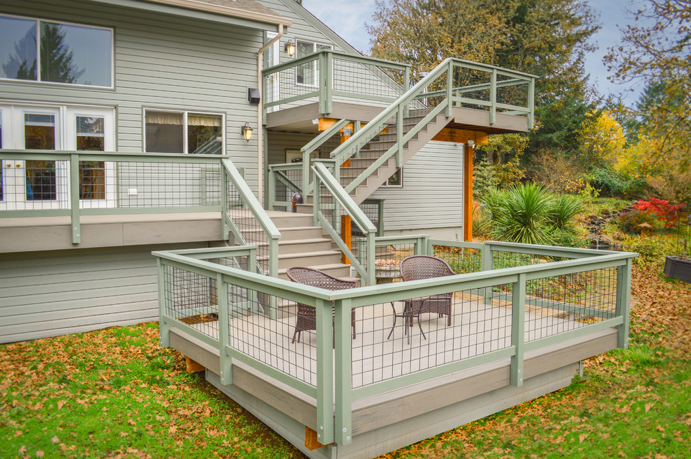 TimberTech Deck with Hog Panel Handrails - Deck - Portland - by TnT Builders Inc | Houzz