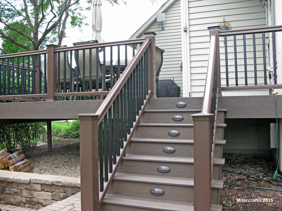 Timbertech Deck with Lighted Rail Caps and Stairs - Deck - Chicago - by ...